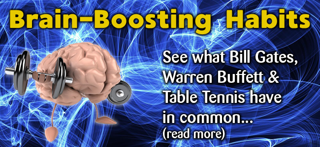 Ping pong, walks and mind exercises: Brain-boosting habits of a ...