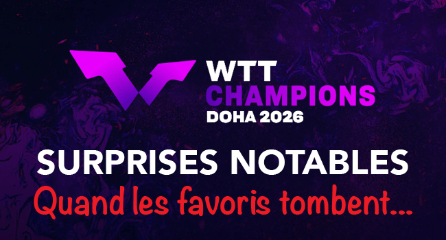 Surprises majeures au WTT Champions Doha 2026 : Quand les favoris ...